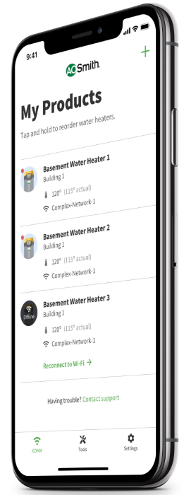 Options Added to A. O. Smith Mobile App | Facility Management